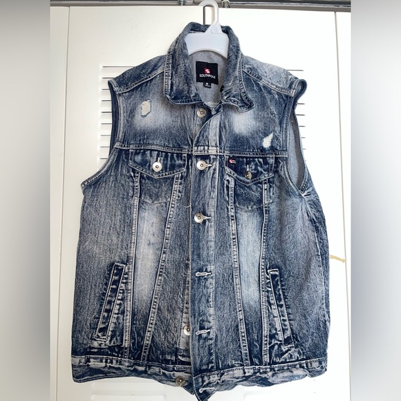 South Pole | Jackets & Coats | Denim Vest | Poshmark